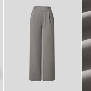 HALARA | Pants & Jumpsuits | Halara High Waisted Straight Leg Grey Work ...